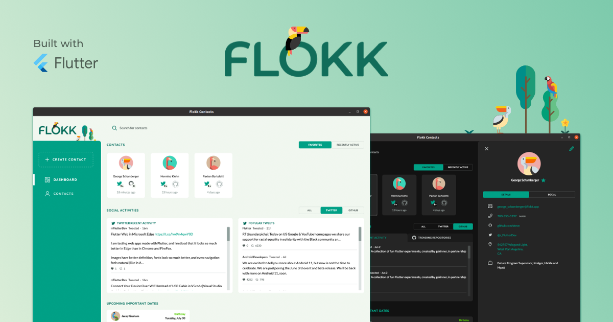 Flokk Contacts Showcase